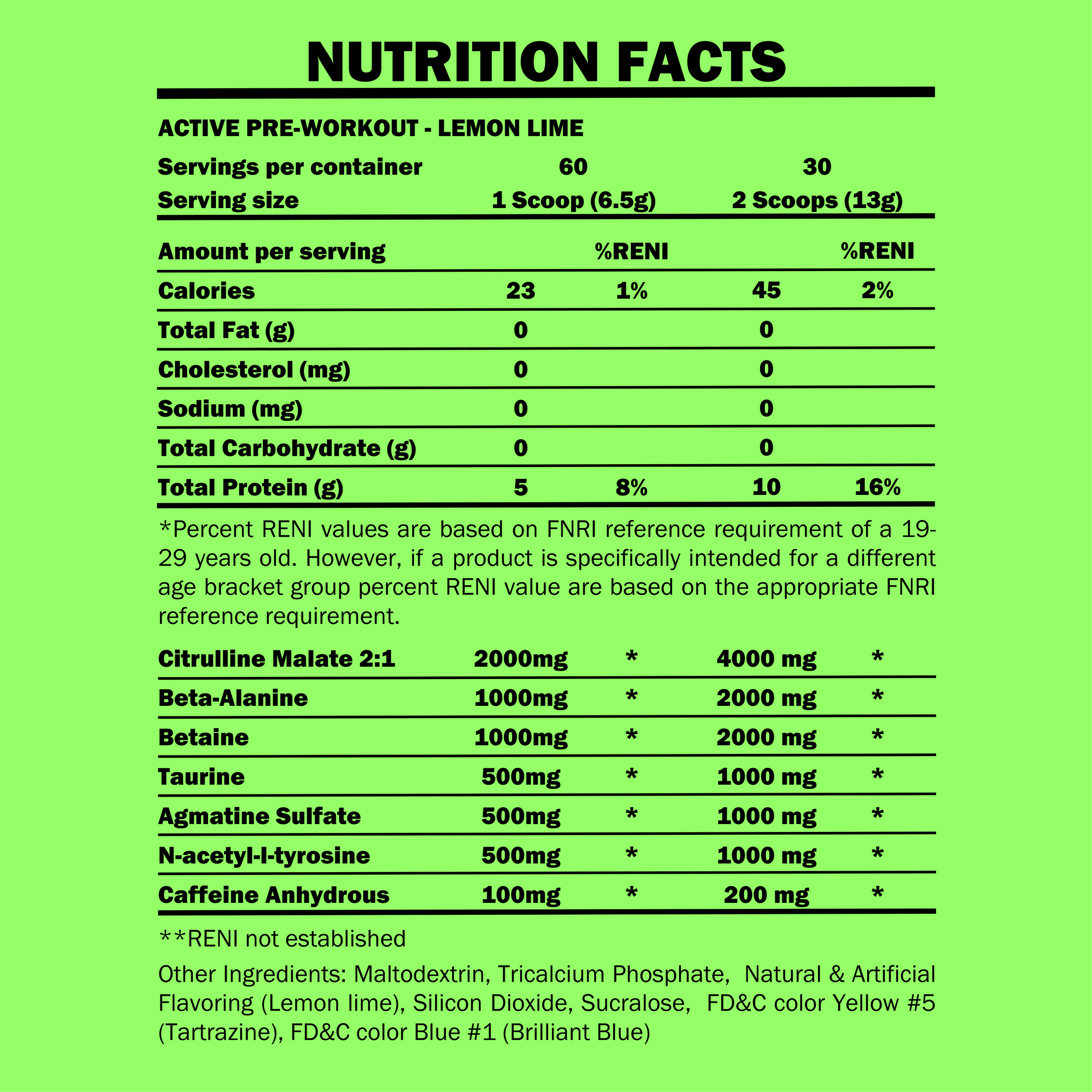 ACTIVE Pre-workout – Athlene Nutrition