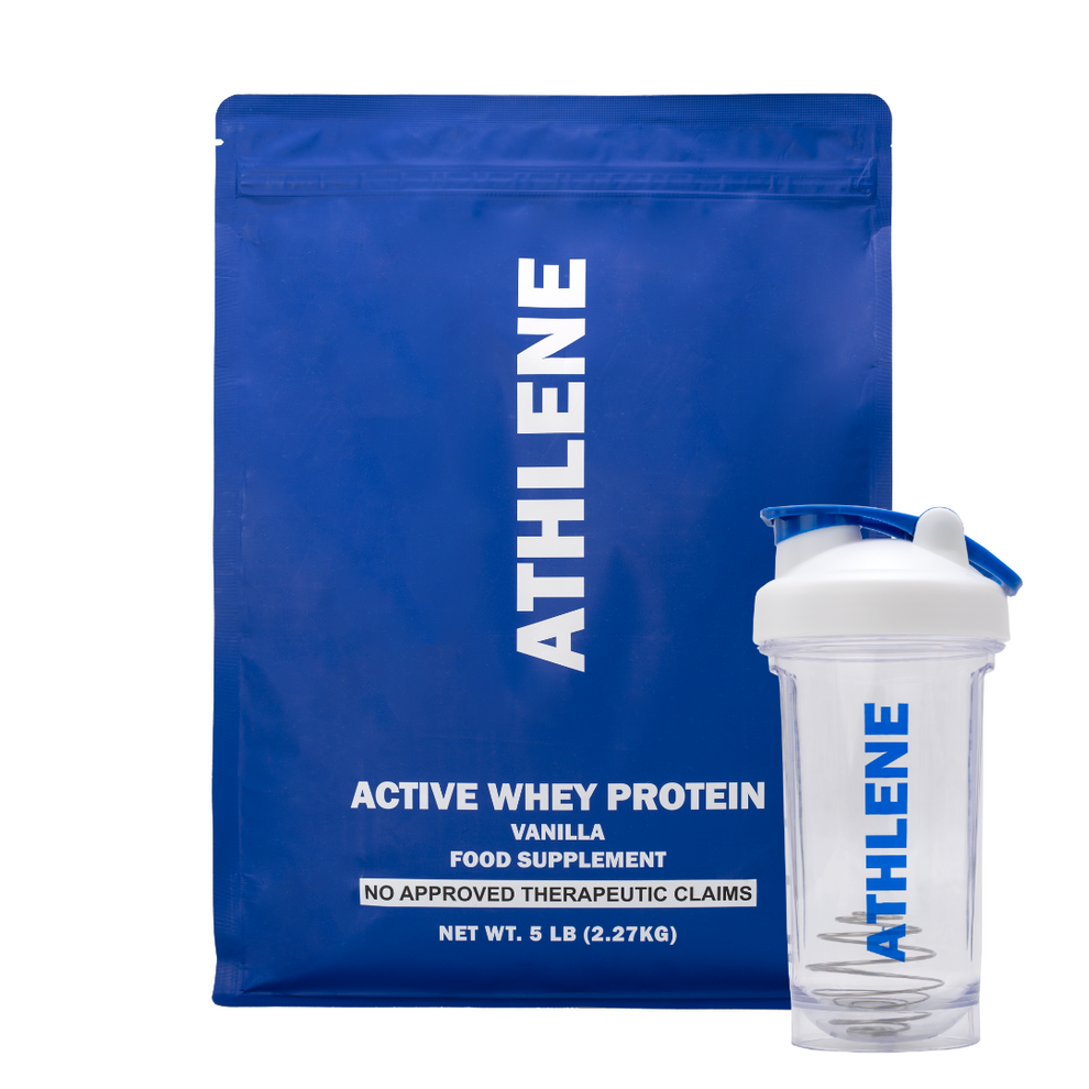 ACTIVE Whey Protein 5lbs with Shaker Bundle – Athlene Nutrition